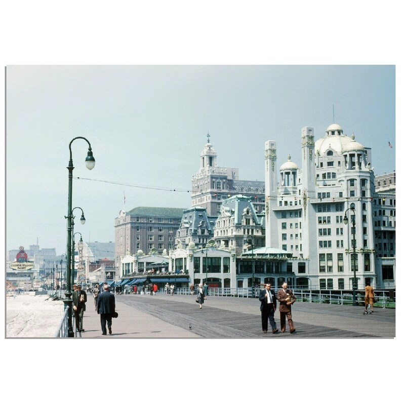 Photo Print 1940s Photo Atlantic City Boardwalk, Marlborough-blenheim ...