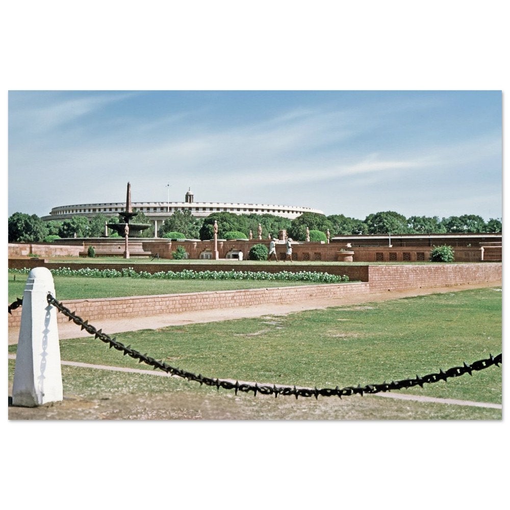 Photo Print 1950s New Delhi India, the Parliament Building, Vintage ...