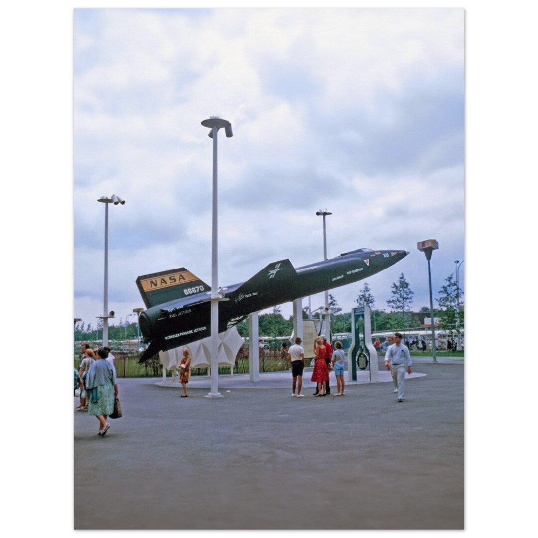 1964 New York Worlds Fair NASA 66670 X-15 Hypersonic Rocket Aircraft ...