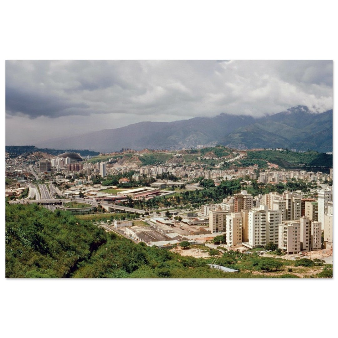 Photo Print 1970s Caracas Aerial Cityscape, Venezuela, El Helicoide ...