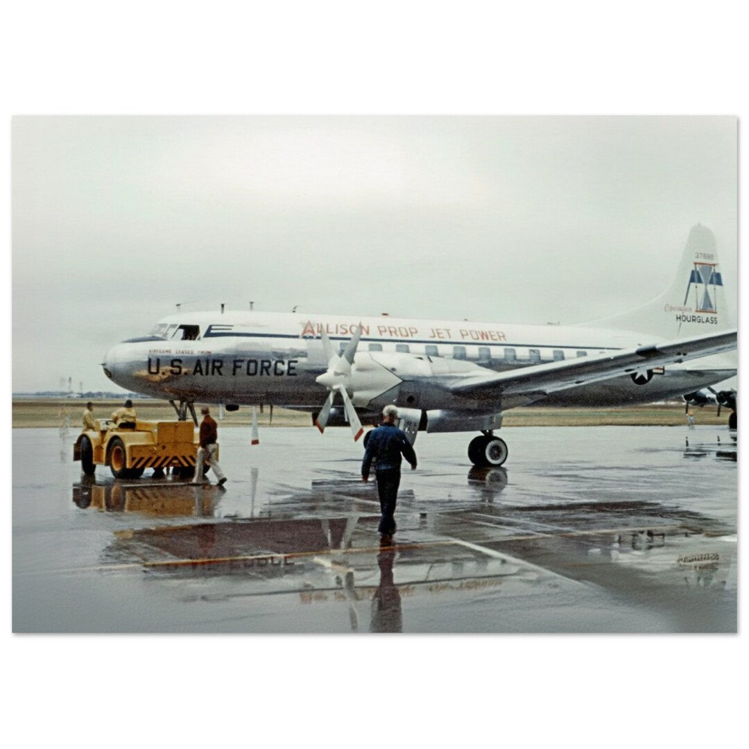 Photo Print 1958 Allison Prop-jet Power USAF, Operation Hourglass ...
