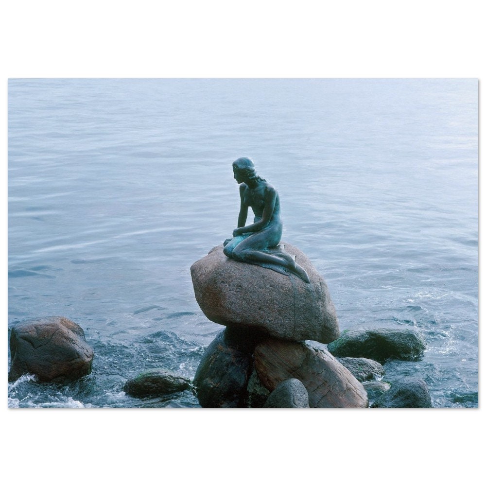 Photo Print 1980s Little Mermaid Statue by Edvard Eriksen, Copenhagen ...