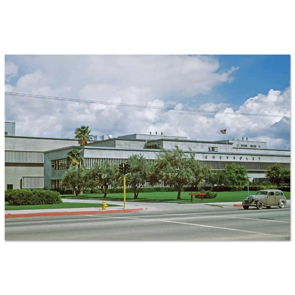 Photo Print 1950s GM Chevrolet Assembly Plant, Van Nuys Blvd San ...