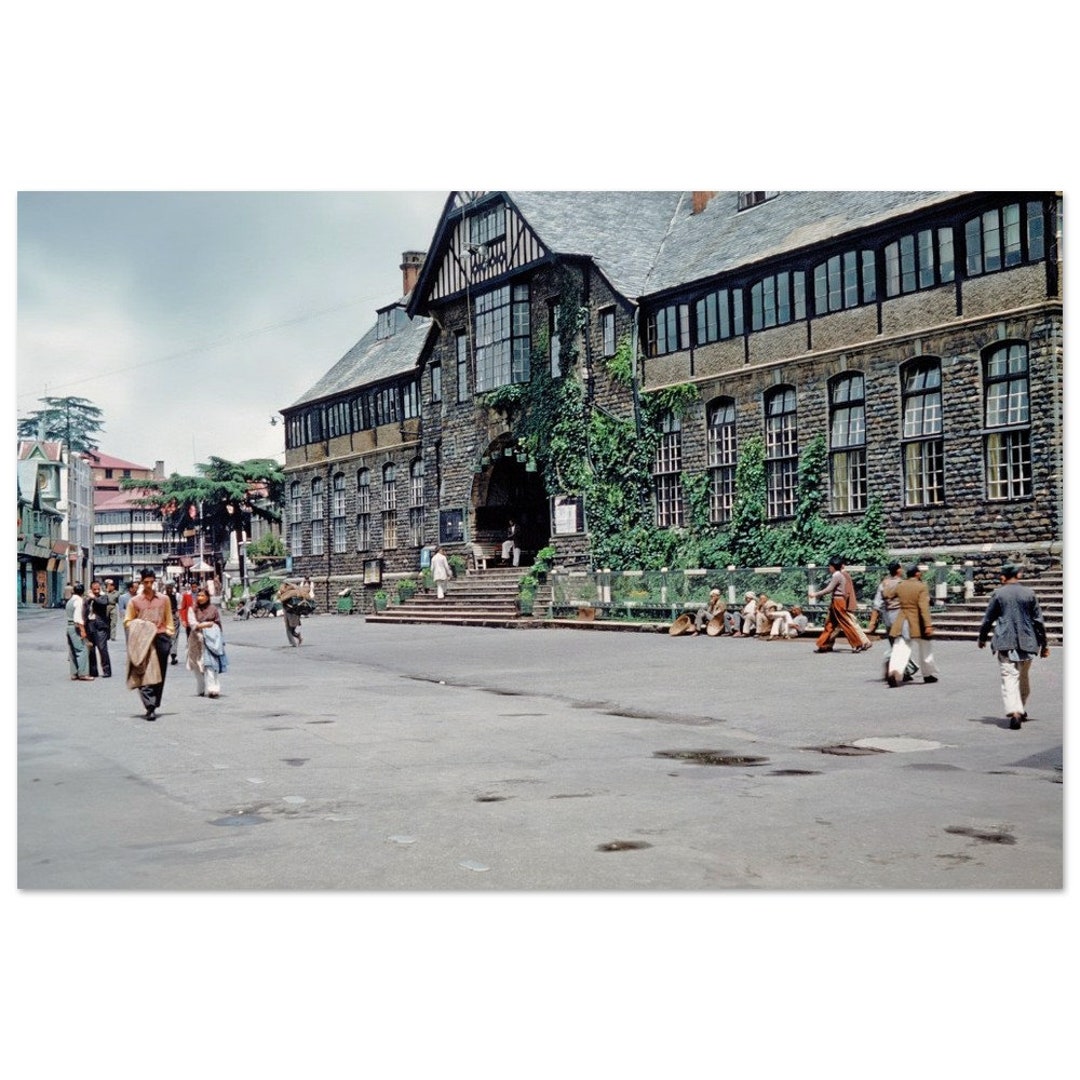 Photo Print 1955 India Shimla Townhall Himachal Pradesh Vintage Wall ...