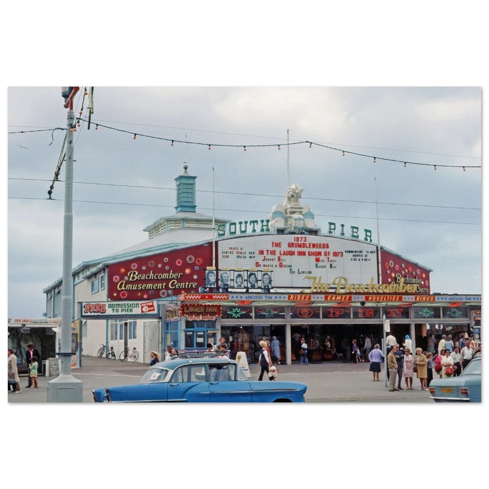 Photo Print 1970s Blackpool the Grumbleweeds, South Pier, Beachcomber ...