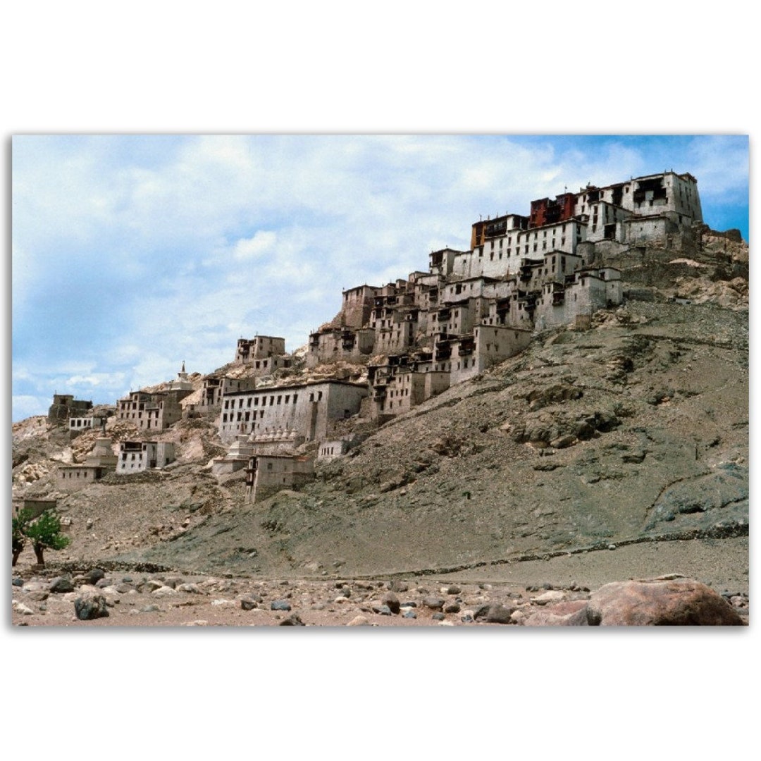Photo Print 1970 India Thiksey Monastery Ladakh Vintage Poster Wall ...