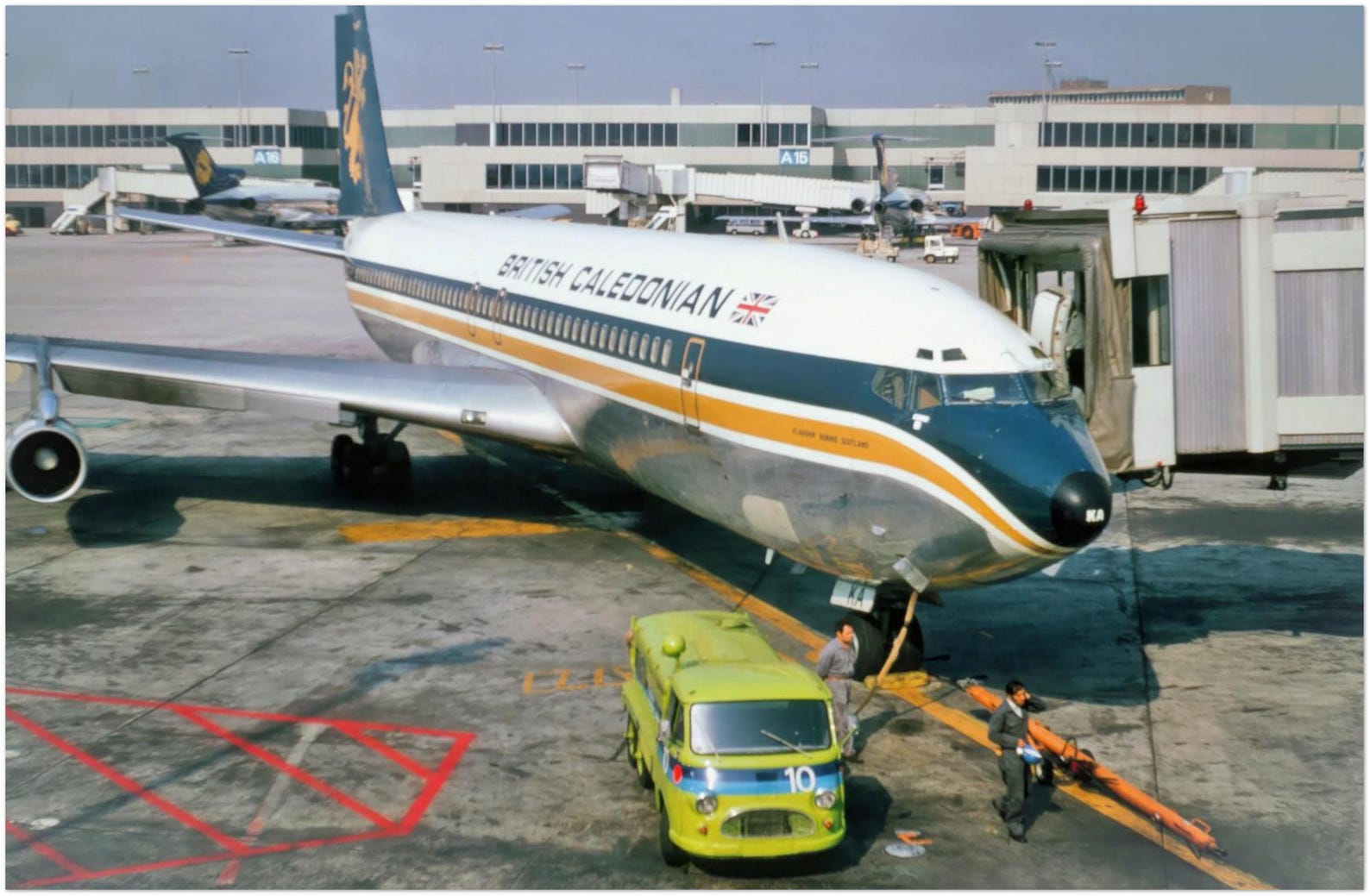 Photo Print 1970s British Caledonian Boeing 707-300 Flagship Bonnie ...