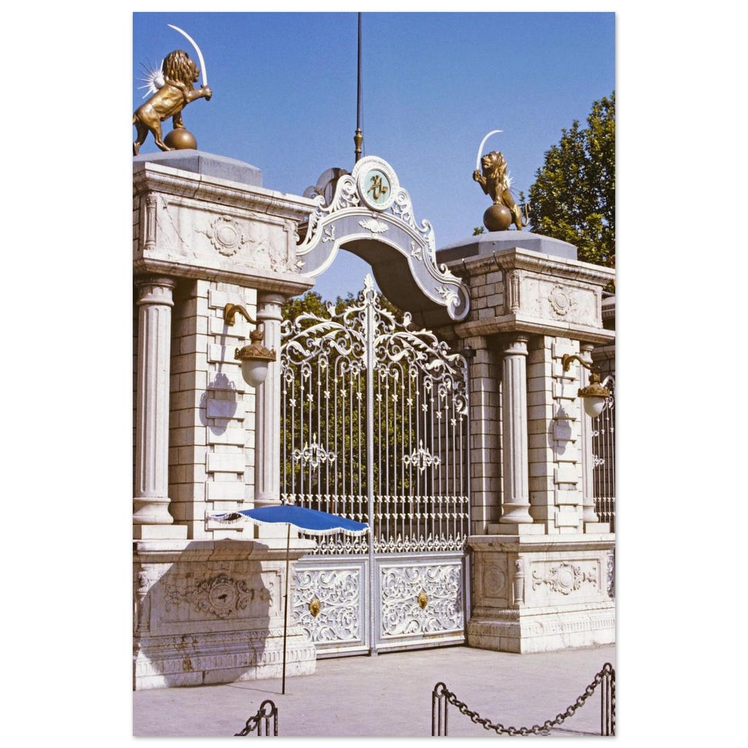 Photo Print 1960s Iran Parliament Gate in Tehran, Ornate Lions With ...
