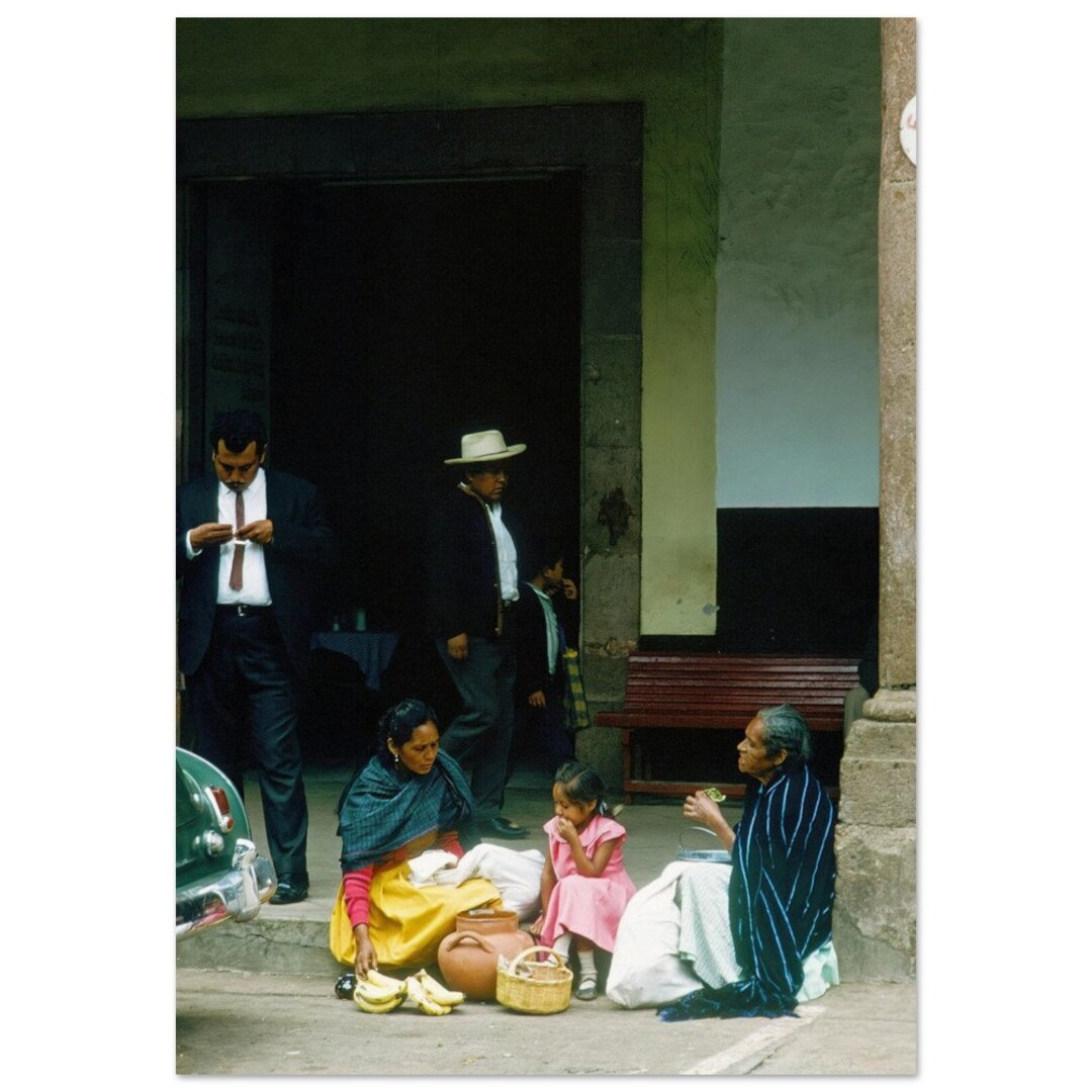 Photo Print 1960s Street Scene From Hidalgo, Mexico People Vintage Wall ...