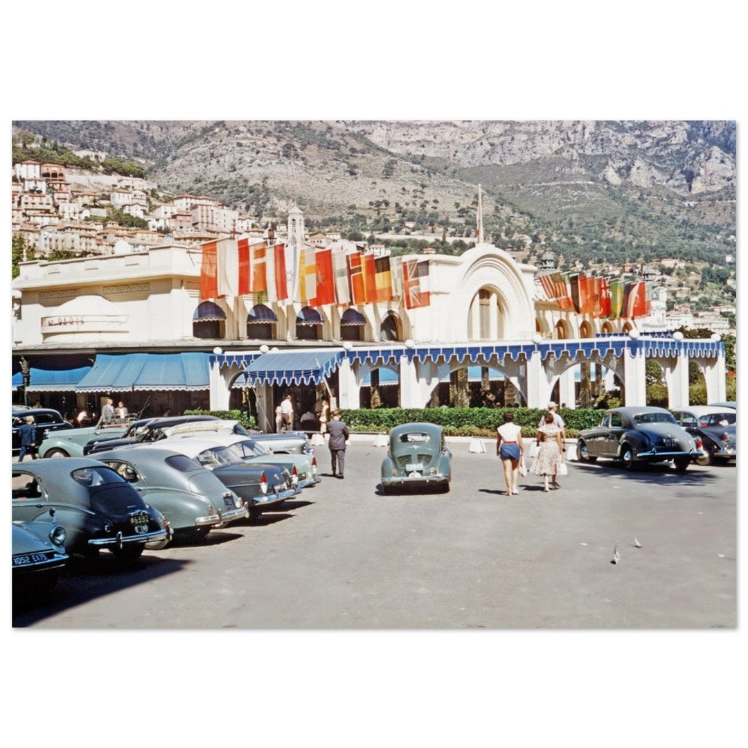 Photo Print 1950s Cafe De Paris Monte Carlo Monaco Vintage Wall Art ...