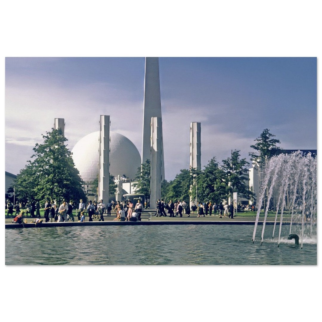 Photo Print 1939 New York Worlds Fair Perisphere, Democracity, Vintage ...