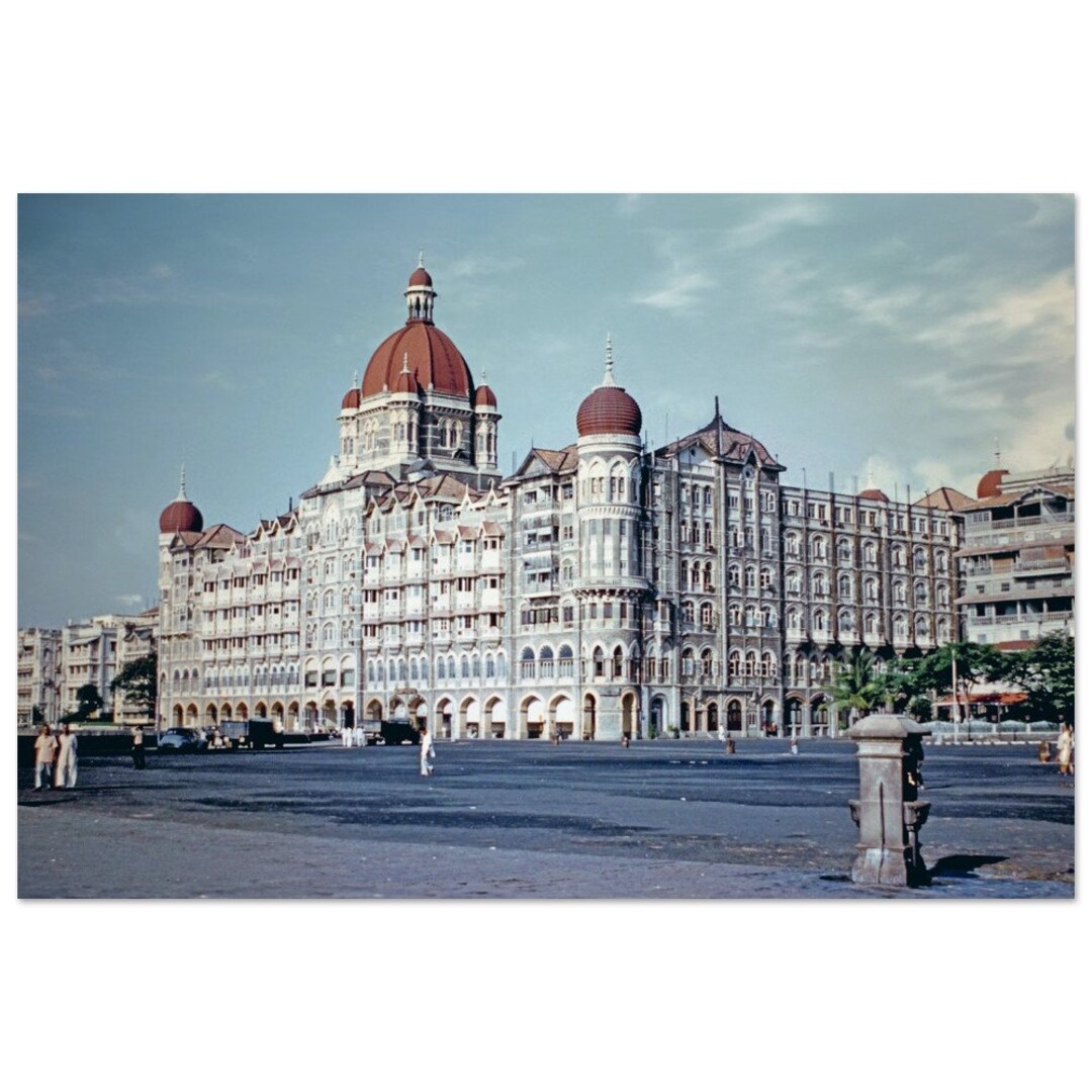 Photo Print 1950s Taj Mahal Hotel, Mumbai, Colaba, India, Vintage Wall ...