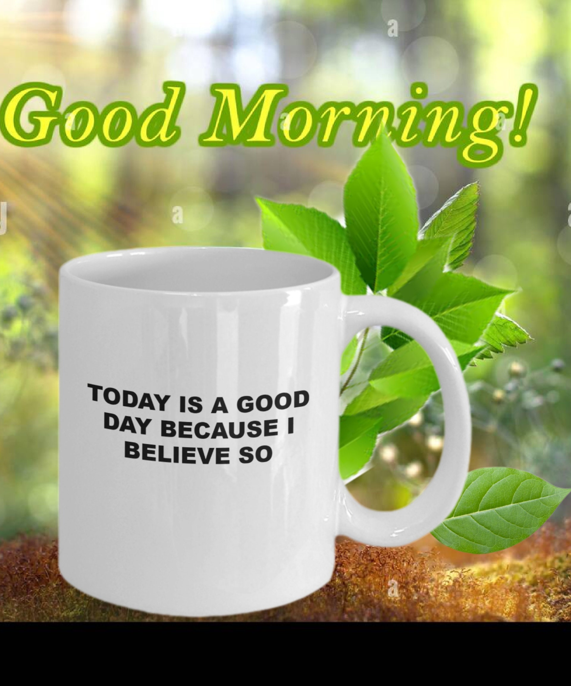 Optimistic Coffee Mug - Morning Coffee Mug - Good Day Coffee Mug - Good ...