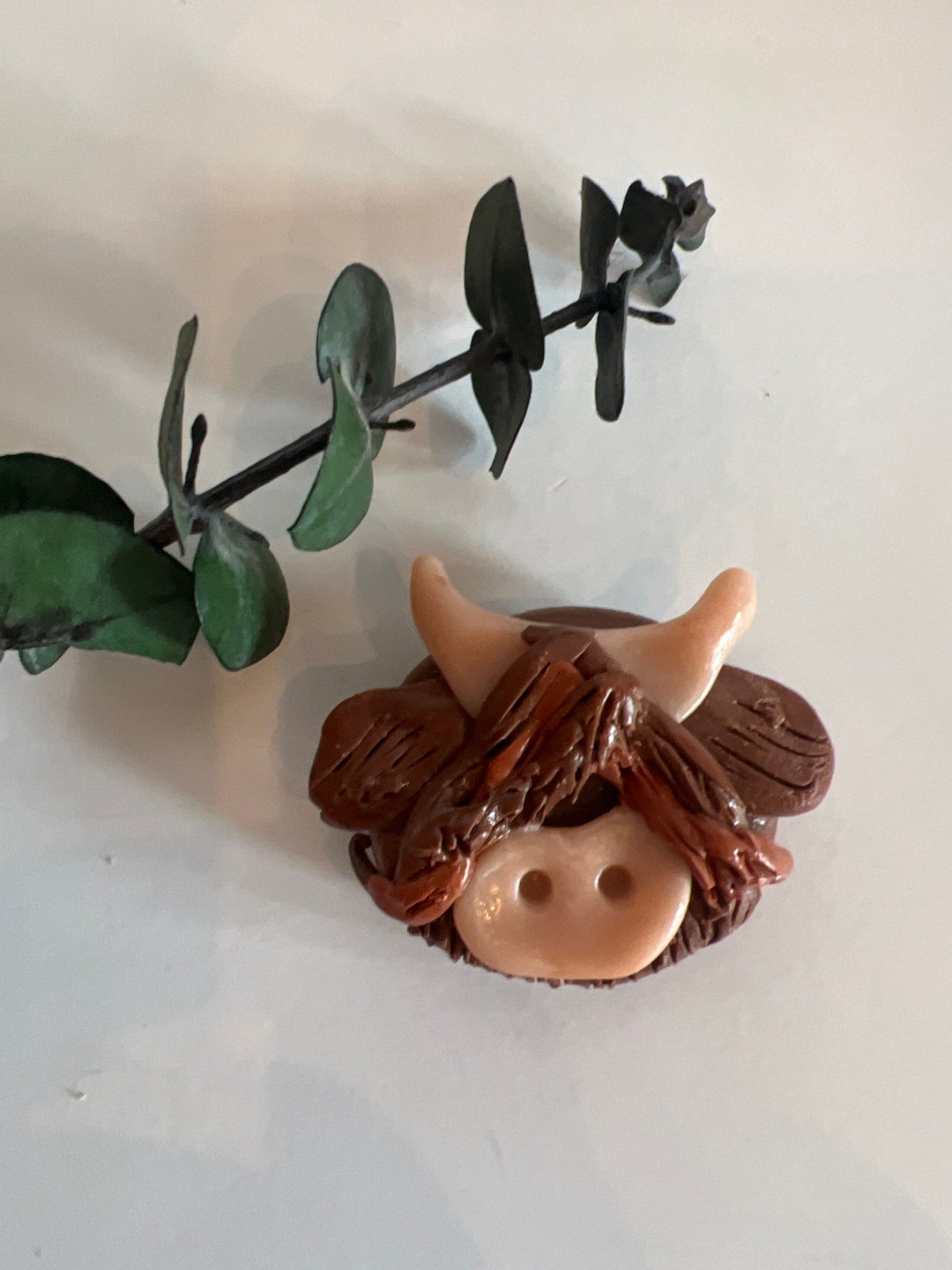 Highland Cow / Yak Clay Magnet Handmade - Etsy