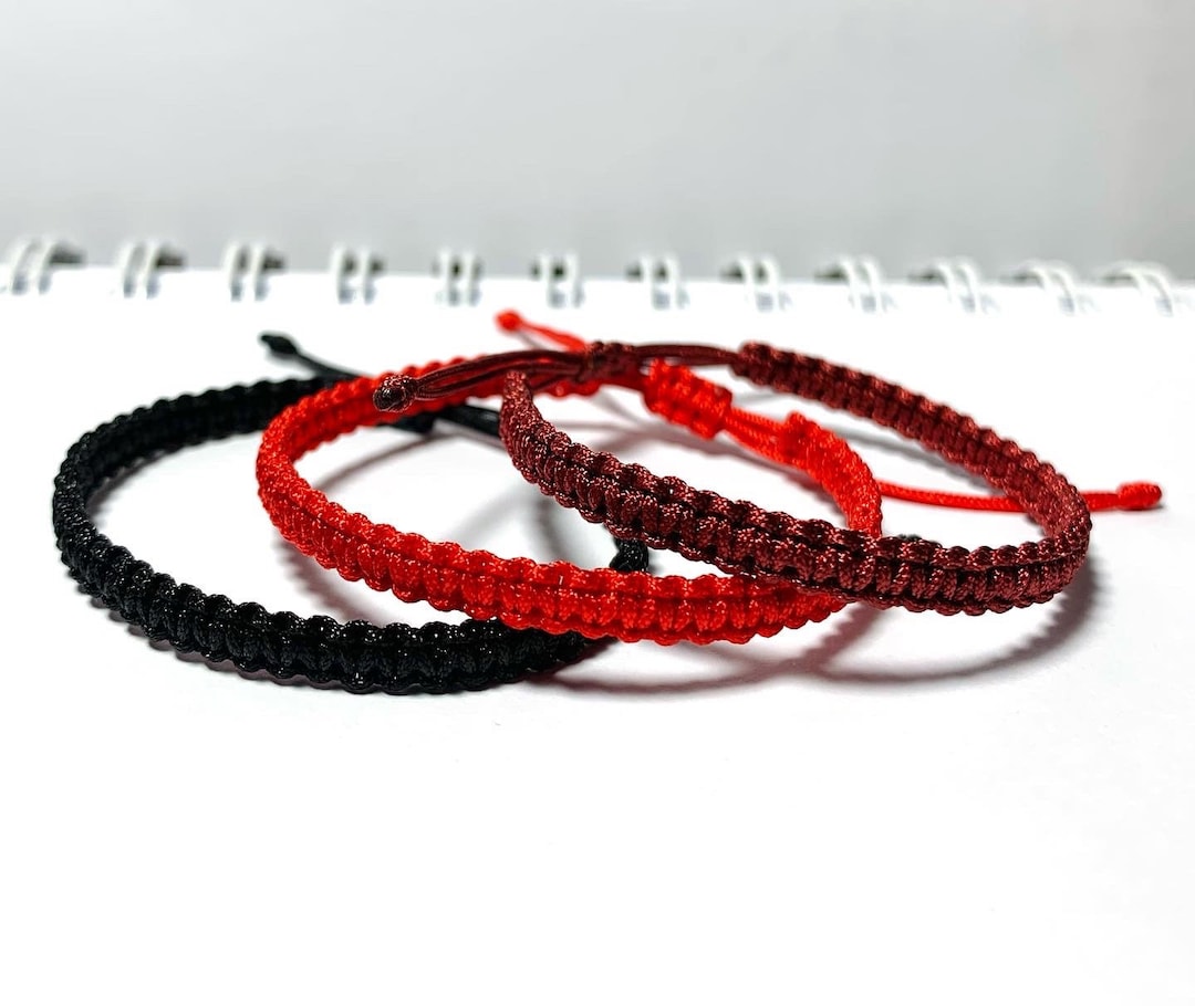 Red String Protection Bracelet, Good Luck Bracelet, Simple Elegant ...