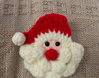 Crochet Santa Claus Pin - Etsy