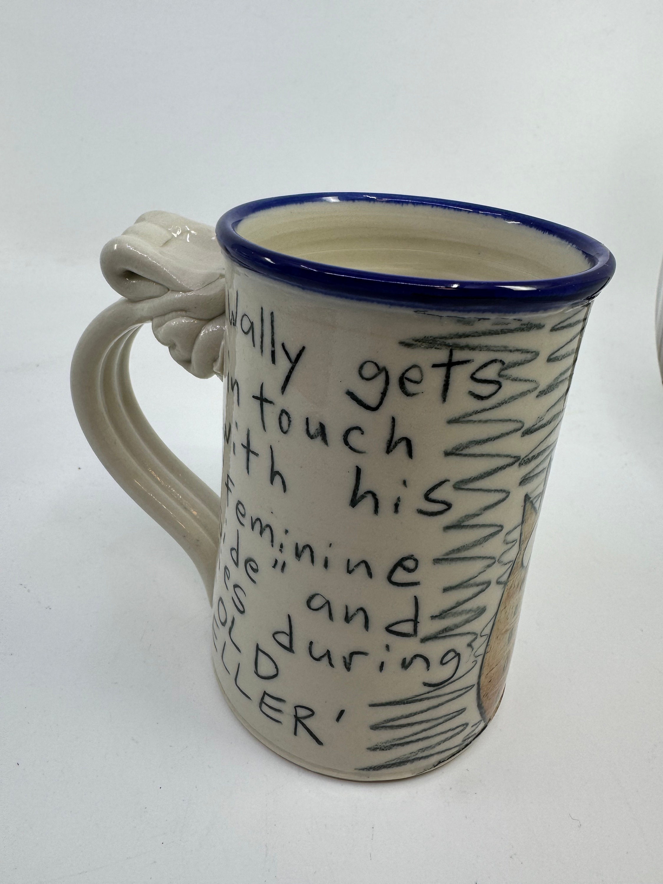 So Long Yeller & Bacon Wally Dog Tom Edwards Pottery Mug - Etsy