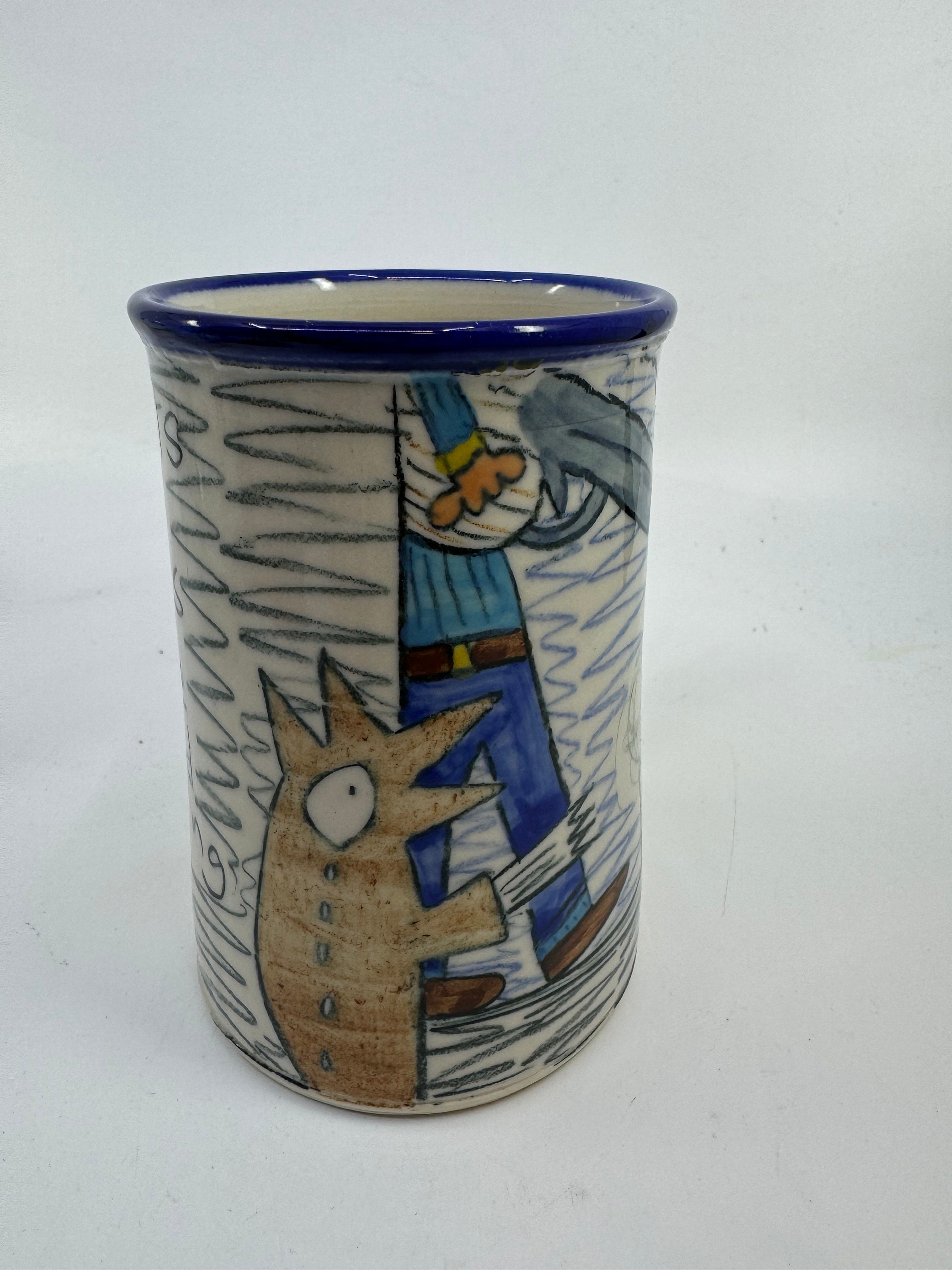 So Long Yeller & Bacon Wally Dog Tom Edwards Pottery Mug - Etsy