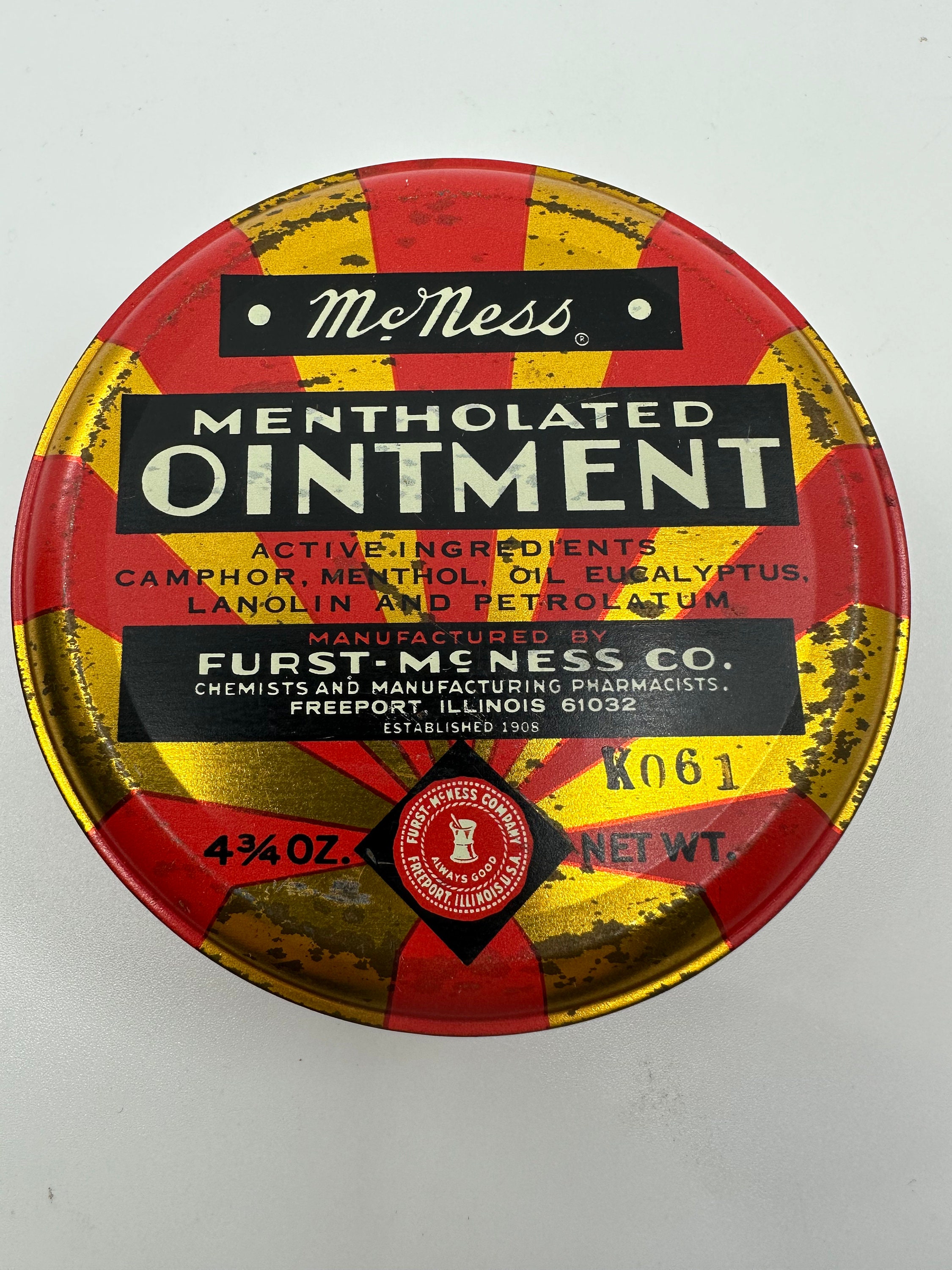 Vintage Collectible Menthol Ointment Tin - Etsy
