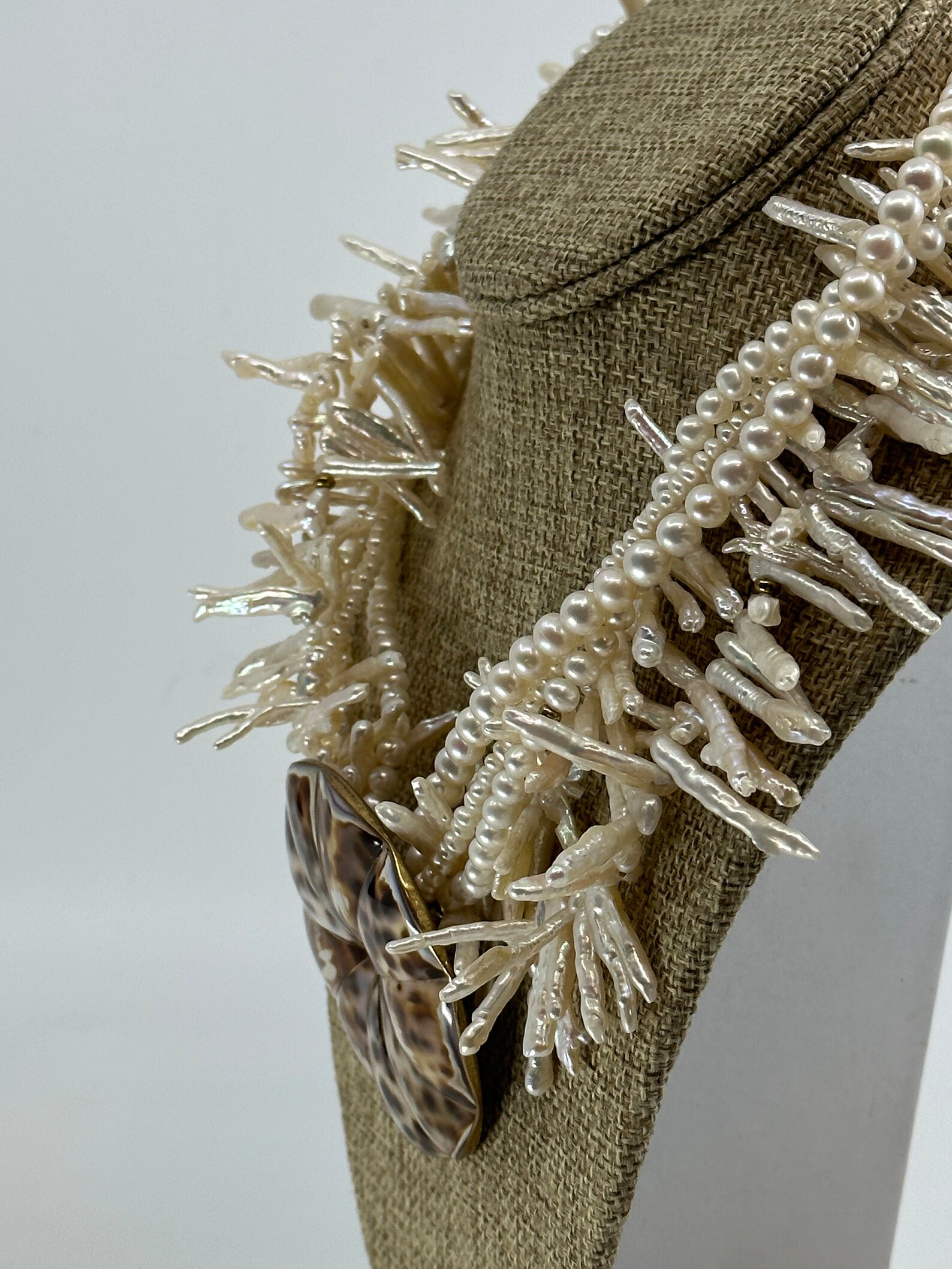 Handmade Freshwater Oblong Side Drilled Pearl Necklace - Etsy