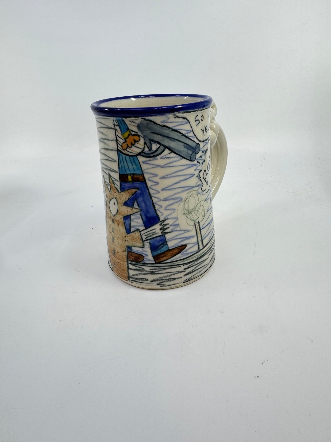 So Long Yeller & Bacon Wally Dog Tom Edwards Pottery Mug - Etsy