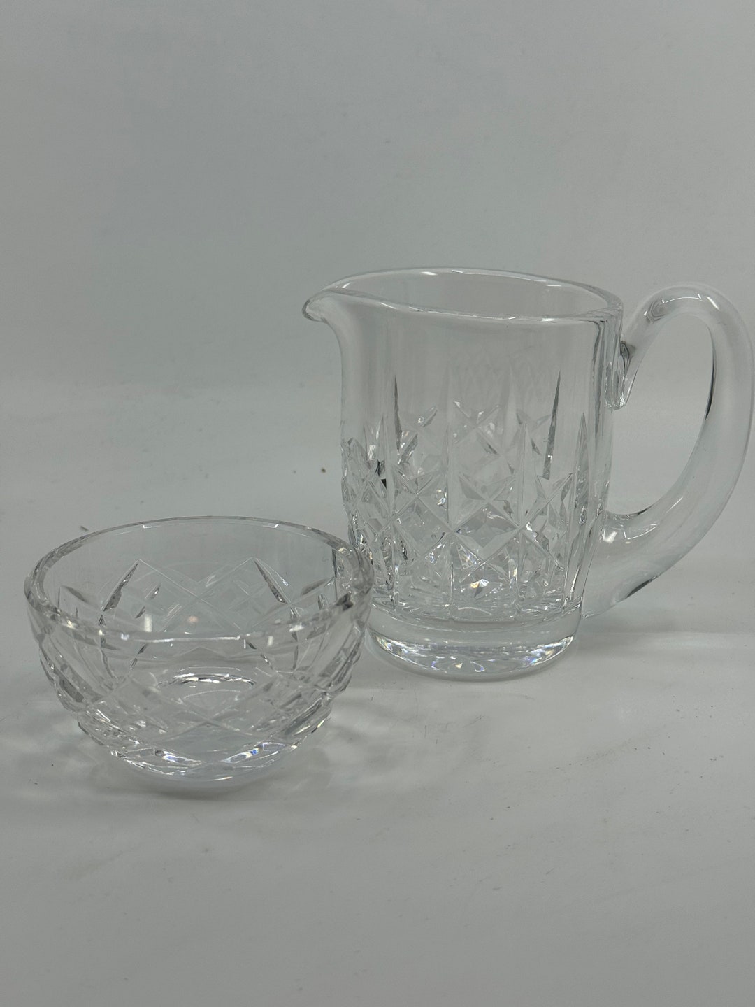 Waterford Crystal Kerry Creamer and Sugar Bowl Set - Signed - Etsy