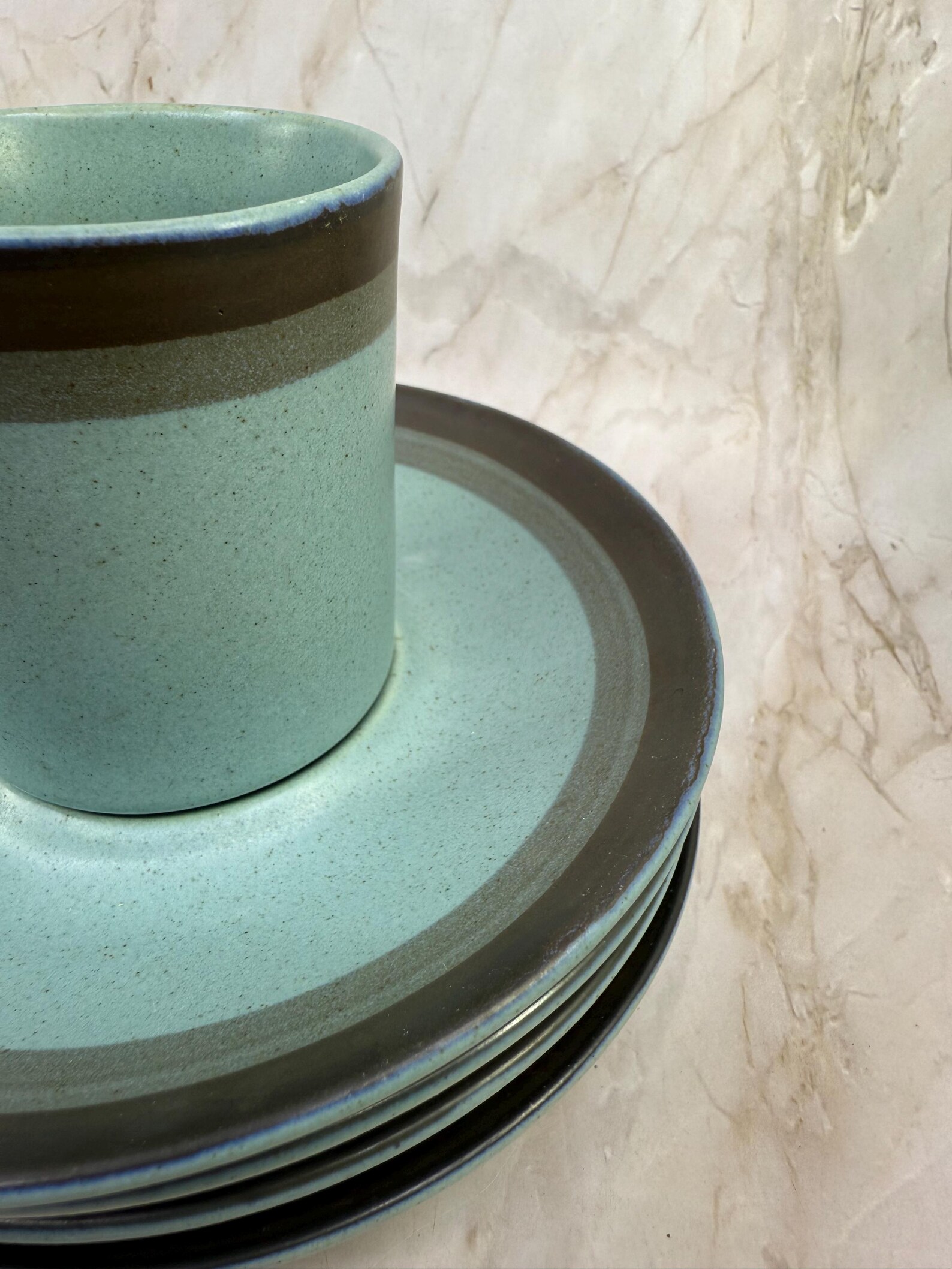 Rare Kasuga Japan Arrow Stone Set of 4 Cups + 4 Saucers 1960-70s, - Etsy