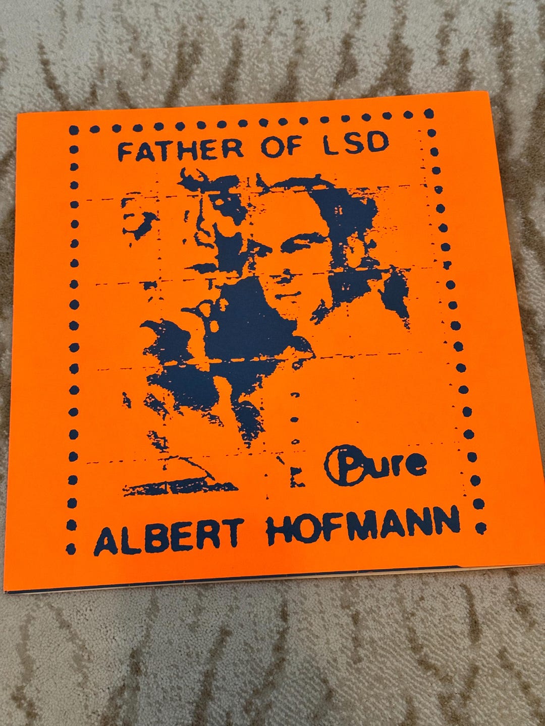 Vintage Fold Out 12 X 12 Neon Glow in the Dark Psychedelic Father of ...