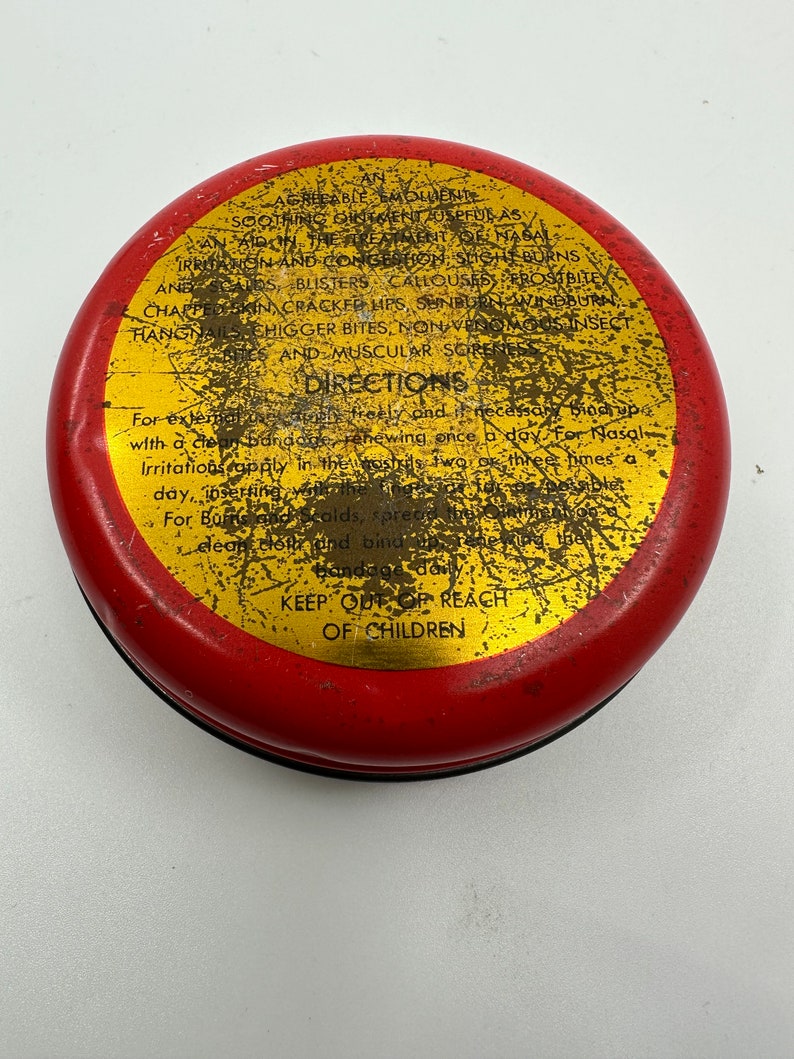 Vintage Collectible Menthol Ointment Tin - Etsy