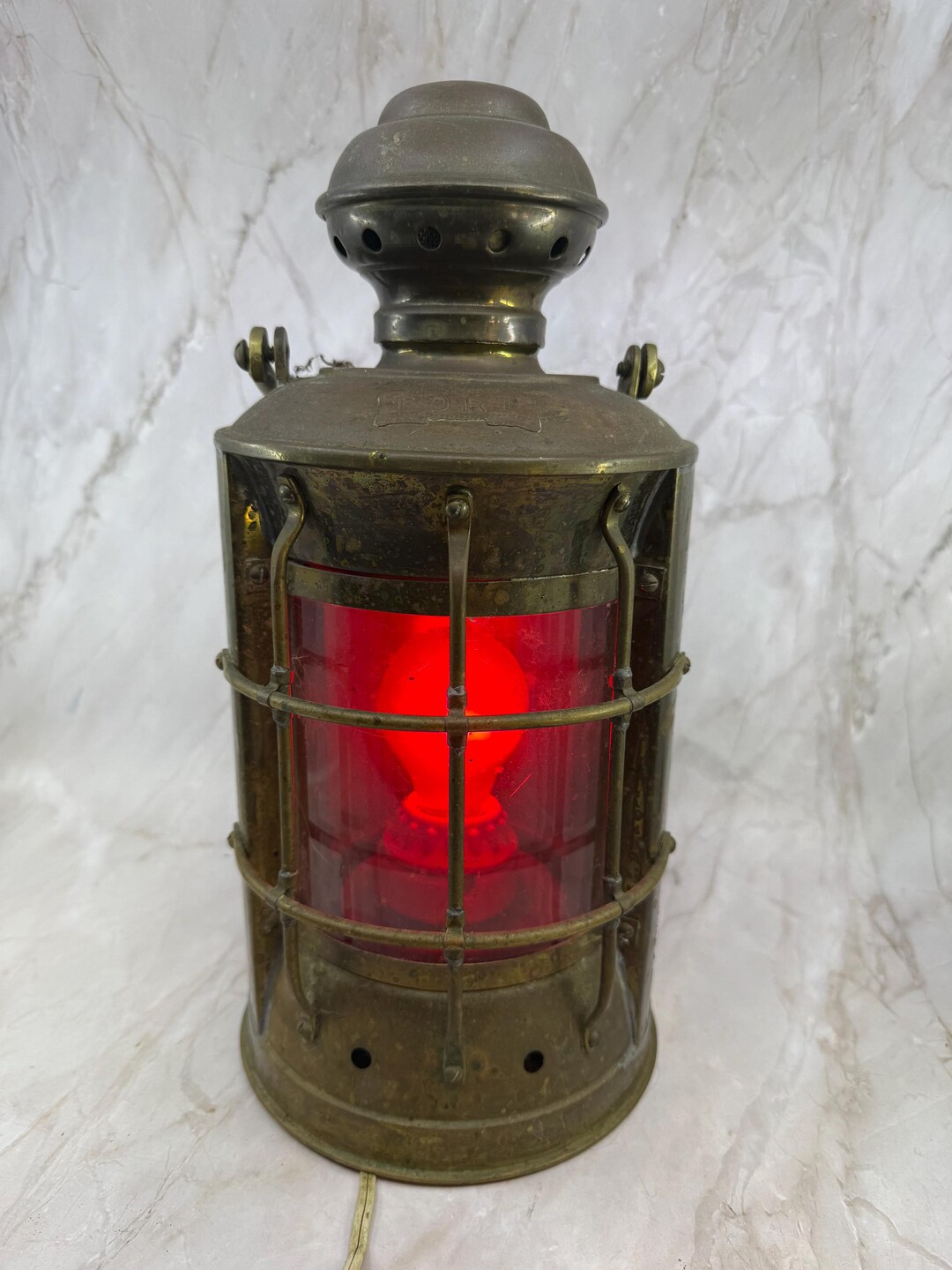 Antique-stamped Masthead Ship Port Light Lantern - Great Britain - Etsy