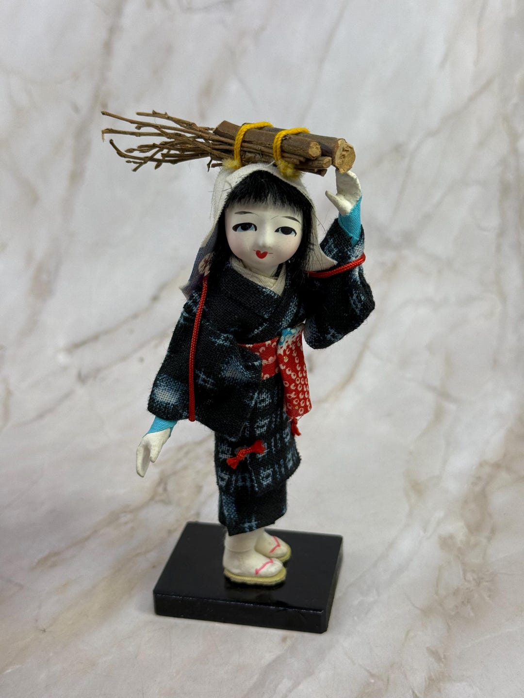 Japanese Plaster Kimono Lady Doll Kyo Ningyo Vtg - Etsy