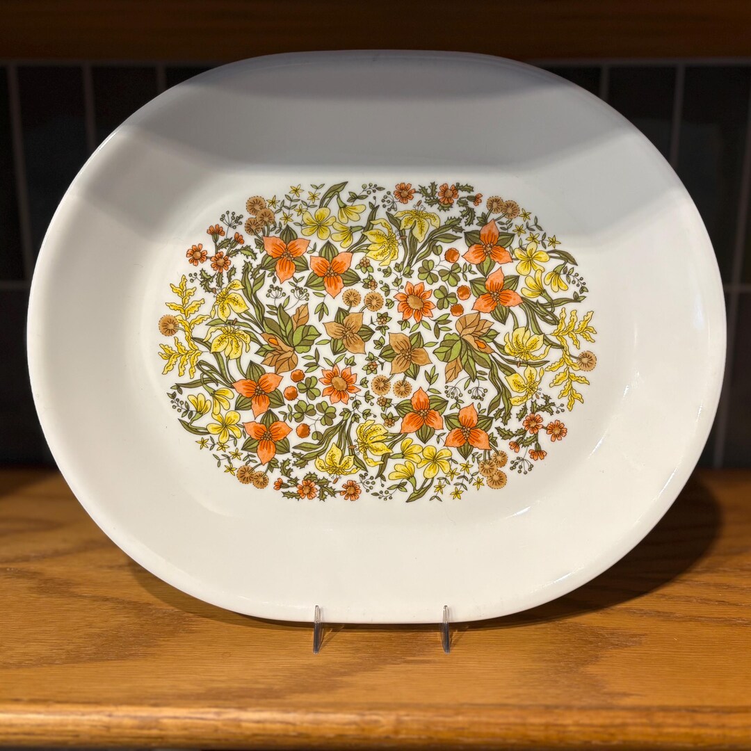 Vintage Corelle Indian Summer Serving Plate – Floral Design – Classic ...