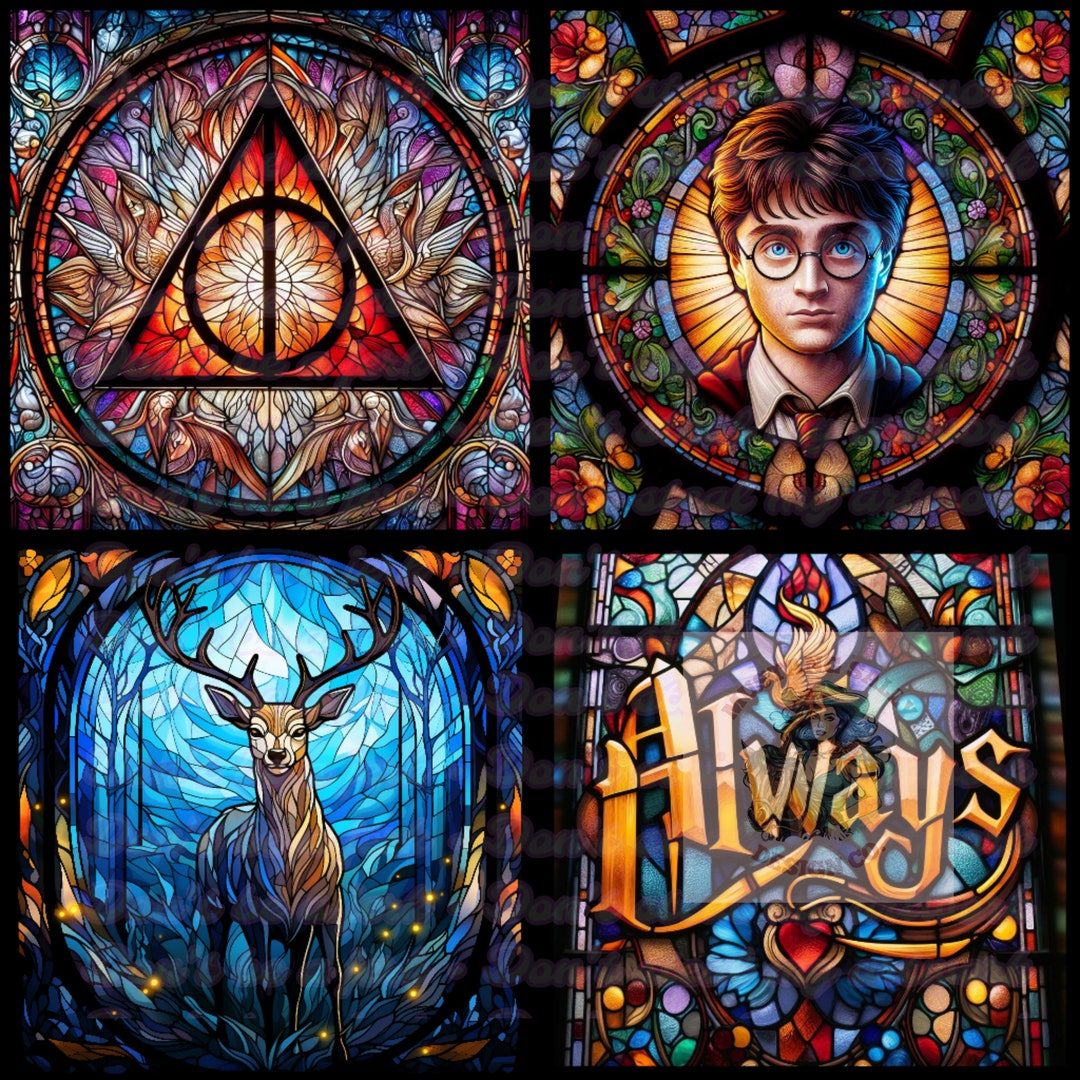 Wizard Boy Always Stained Glass Seamless Digital File 2 - Etsy Canada