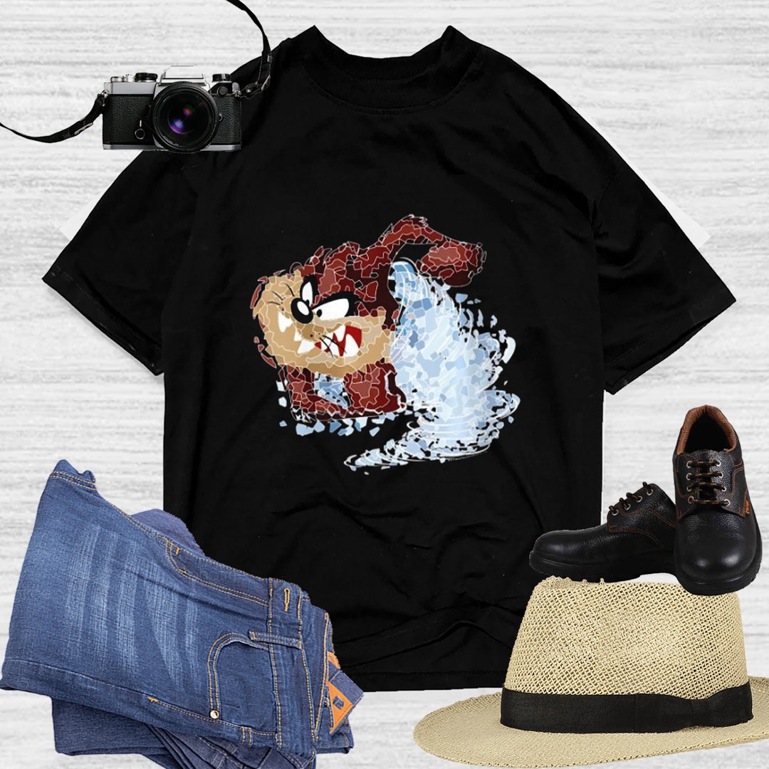 Looney Tunes Disintegrated Taz T-shirt Funny Taz Shirt Fan - Etsy