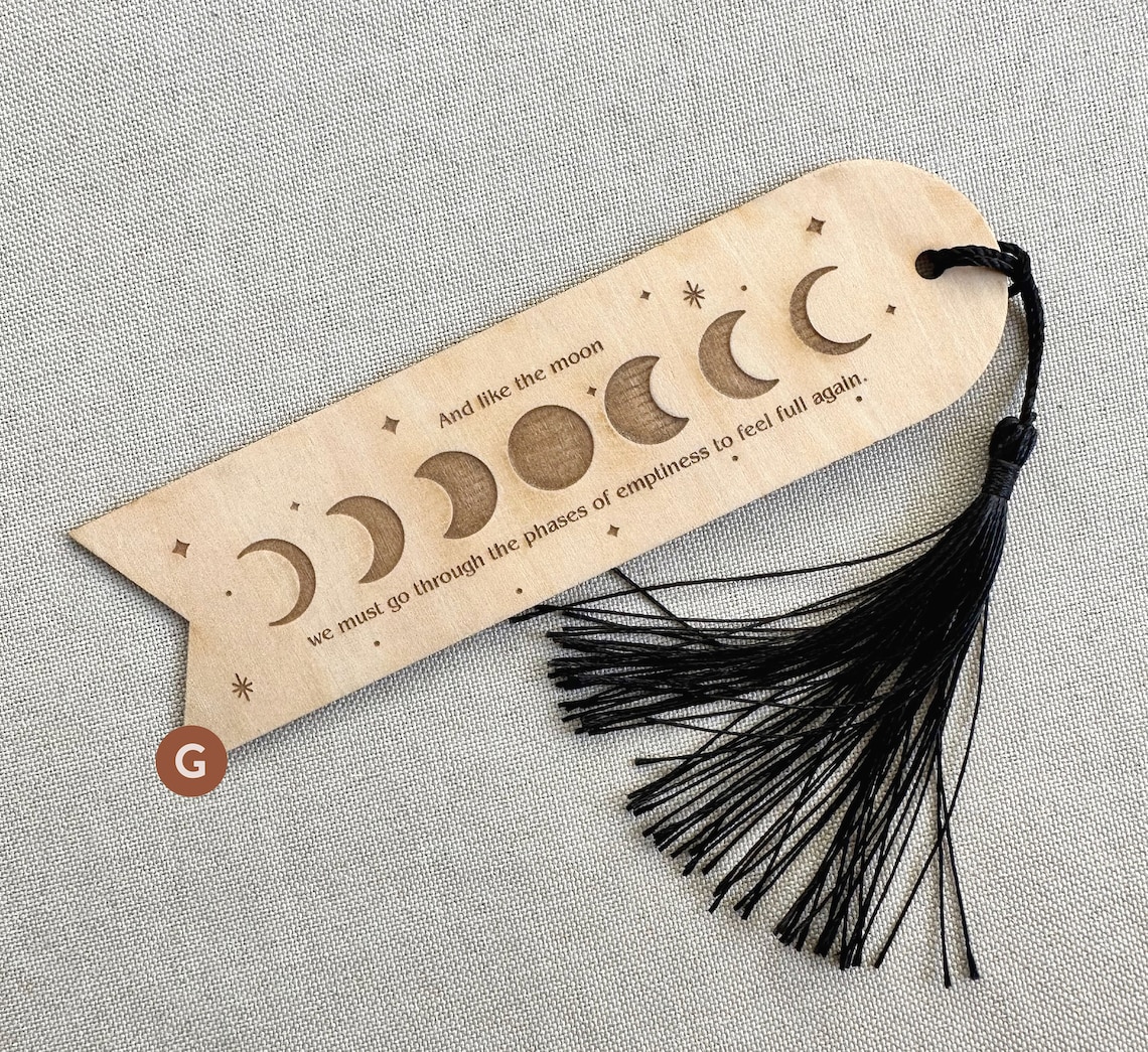 Laser Engraved Wooden Bookmarks - Etsy Australia