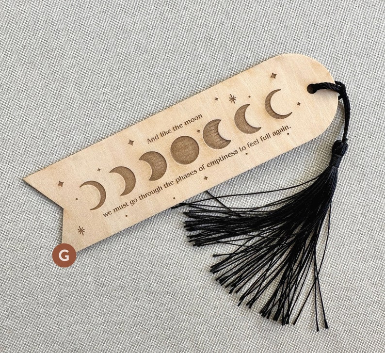 Laser Engraved Wooden Bookmarks - Etsy Australia