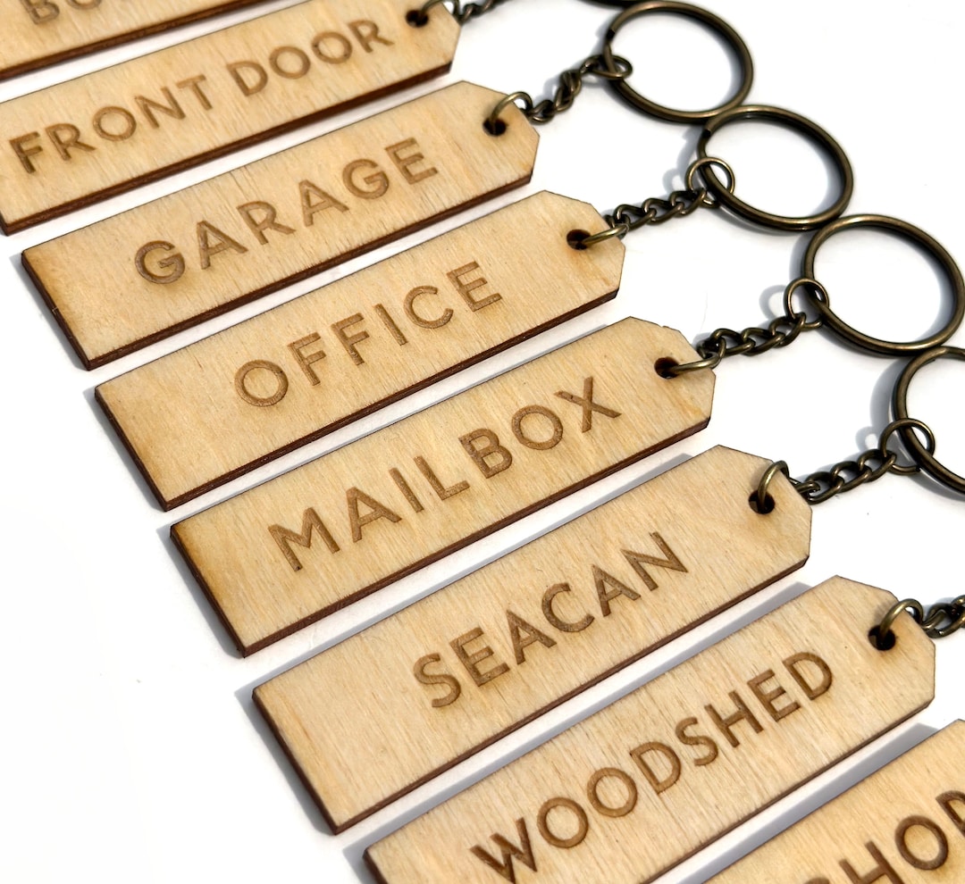 Wooden Key Labels - Etsy
