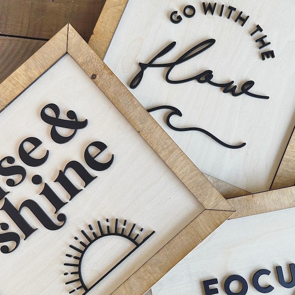 Positive Quote Signs - Etsy