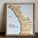 Wooden Bruce Peninsula Map - Etsy