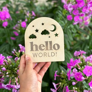 Monthly Baby Milestones Moon, Stars and Clouds - Etsy