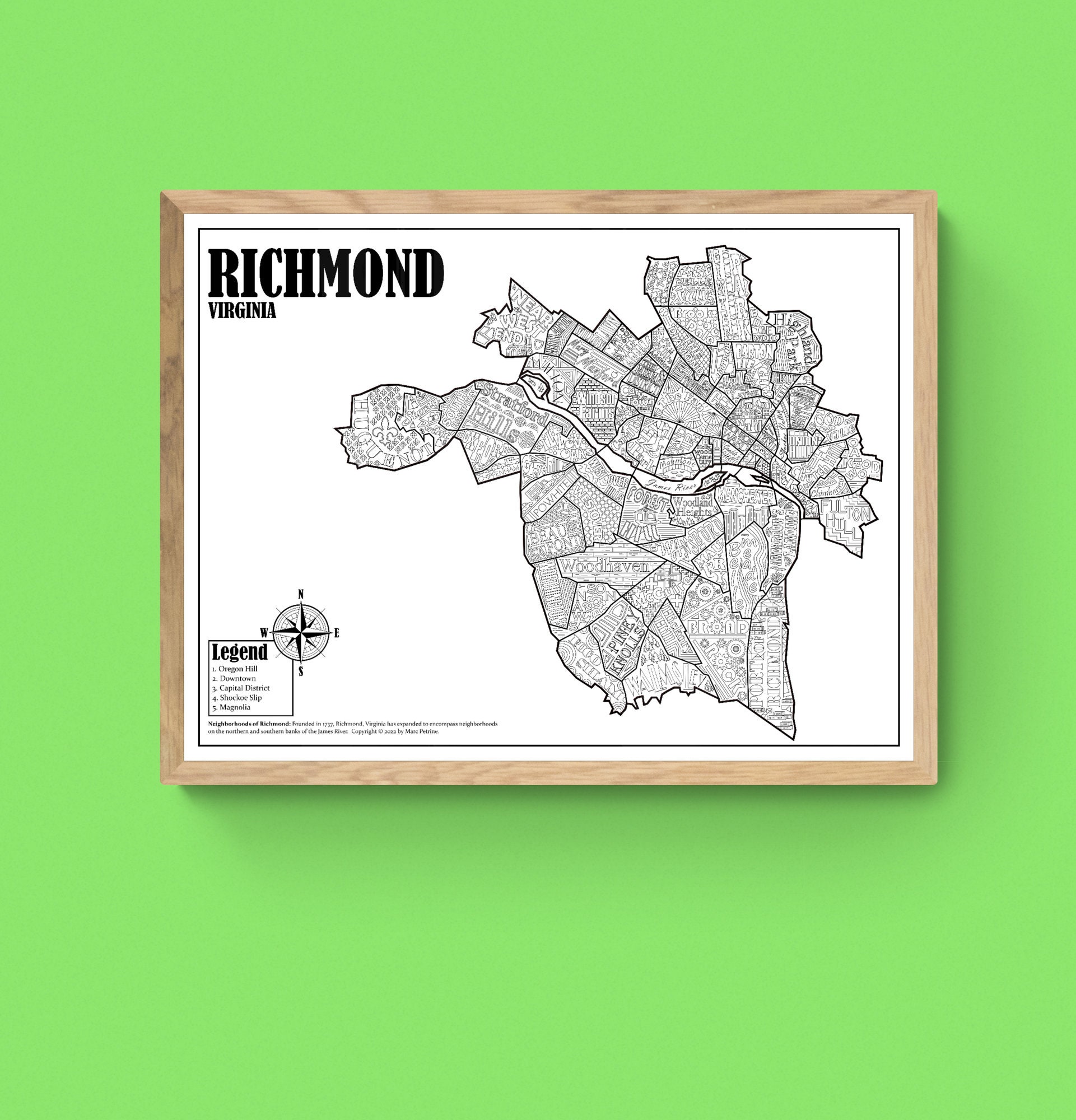 Suburbs Of Richmond Map