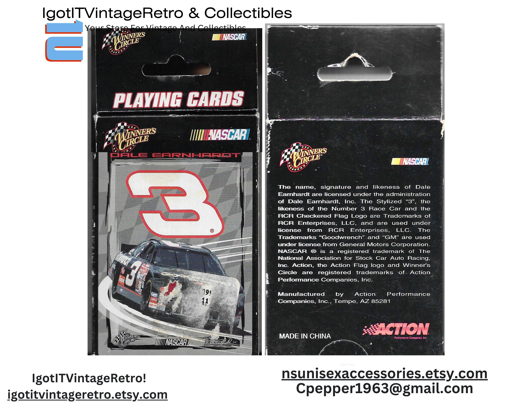 Rare Dale Earnhardt Racing Playing Cards NASCAR Winners Circle - Etsy