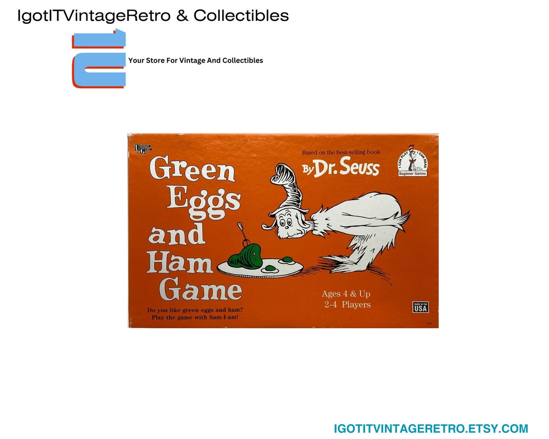 Green Eggs and Ham Dr. Seuss Vintage Board Game University - Etsy