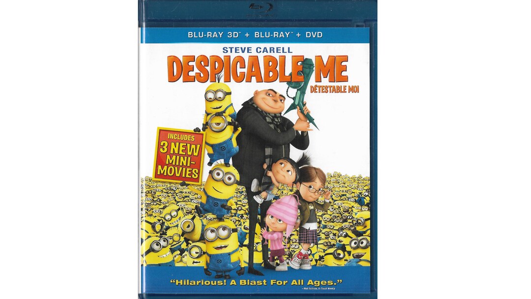 Minions 3D Movies Blu-ray Minions Despicable Me - Etsy