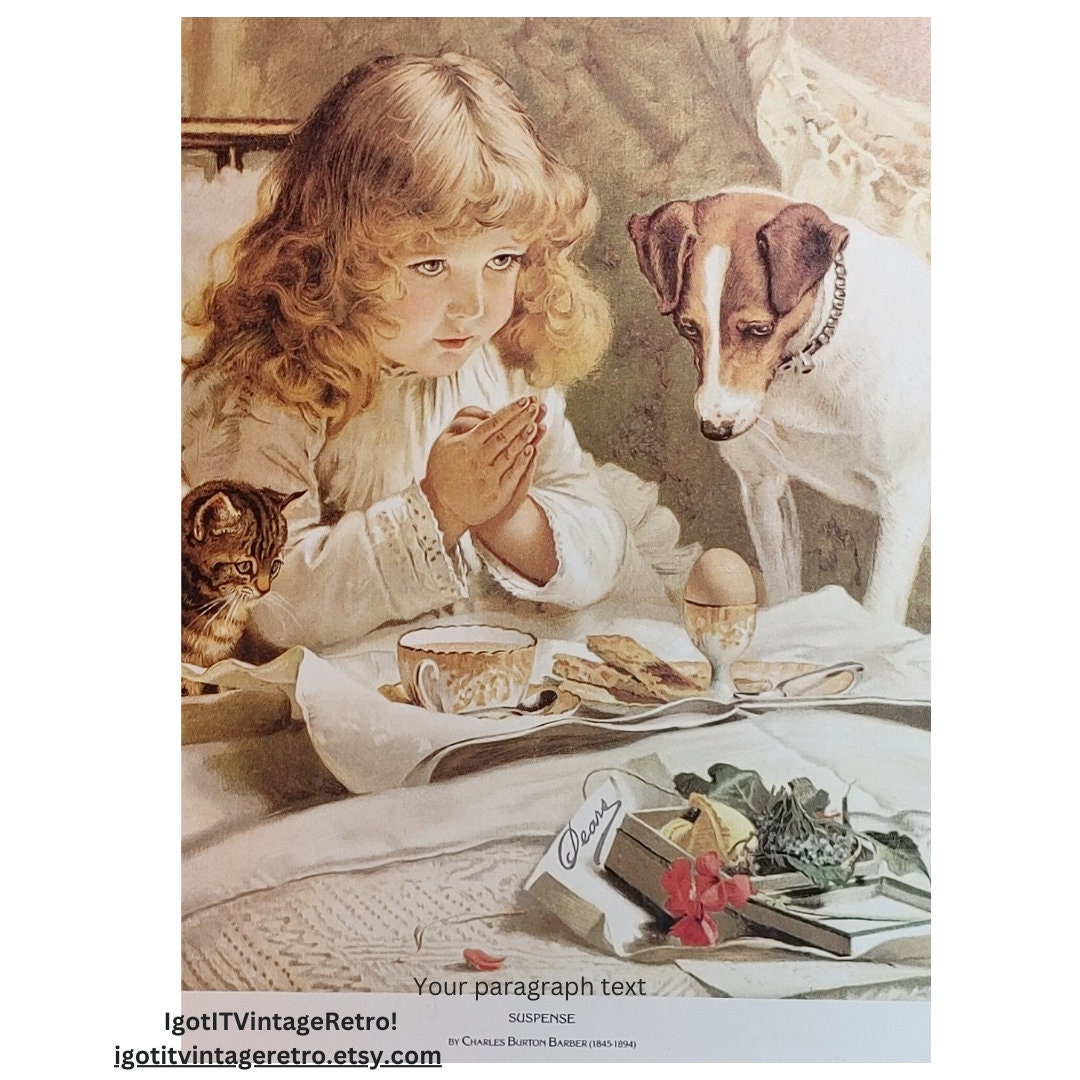 Vintage Suspense by Charles Barber 1845-1894 - Etsy