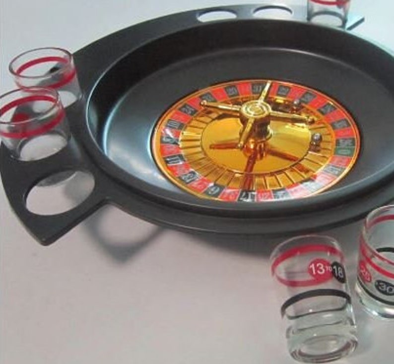 Russian Lucky Shot Party Games Roulette Drinking Game With 6 Glass Spin ...