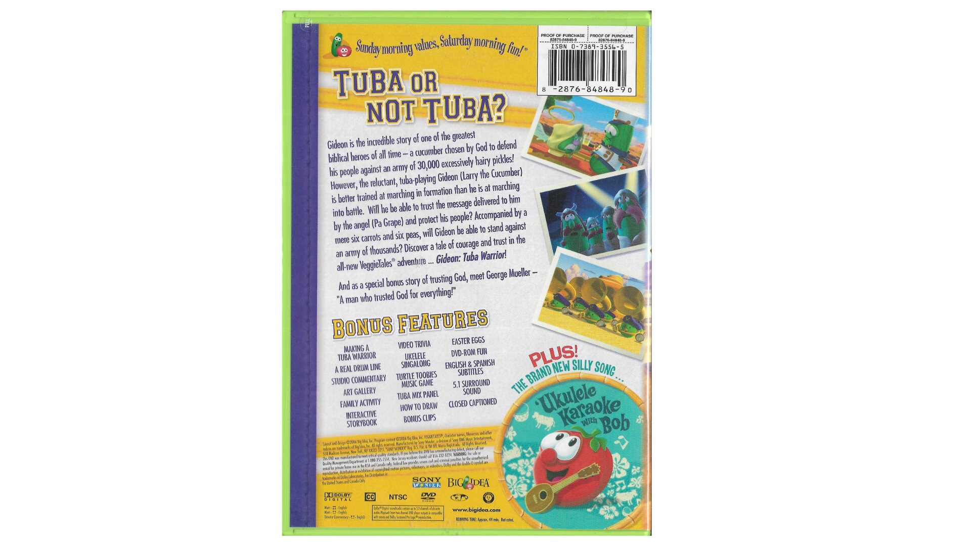 Big Idea Preset Veggie Tales Larry Boy and the Bad Apple, Gideon Tuba ...