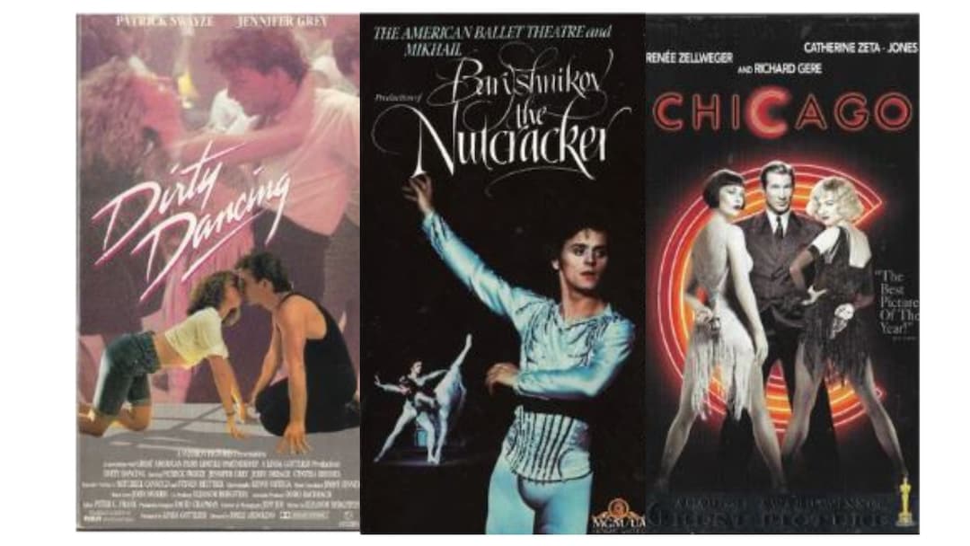 Chicago - VHS, Dirty Dancing 1988 VHS, the Nutcracker VHS - Etsy