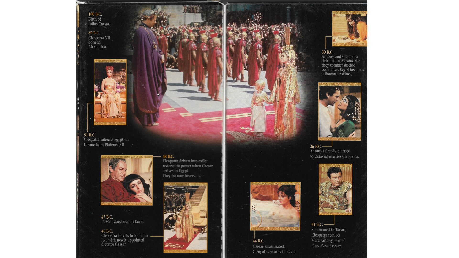 CLEOPATRA Vhs,2001,english,2 VHS Tapes-fold-out Coverpre-owned ...