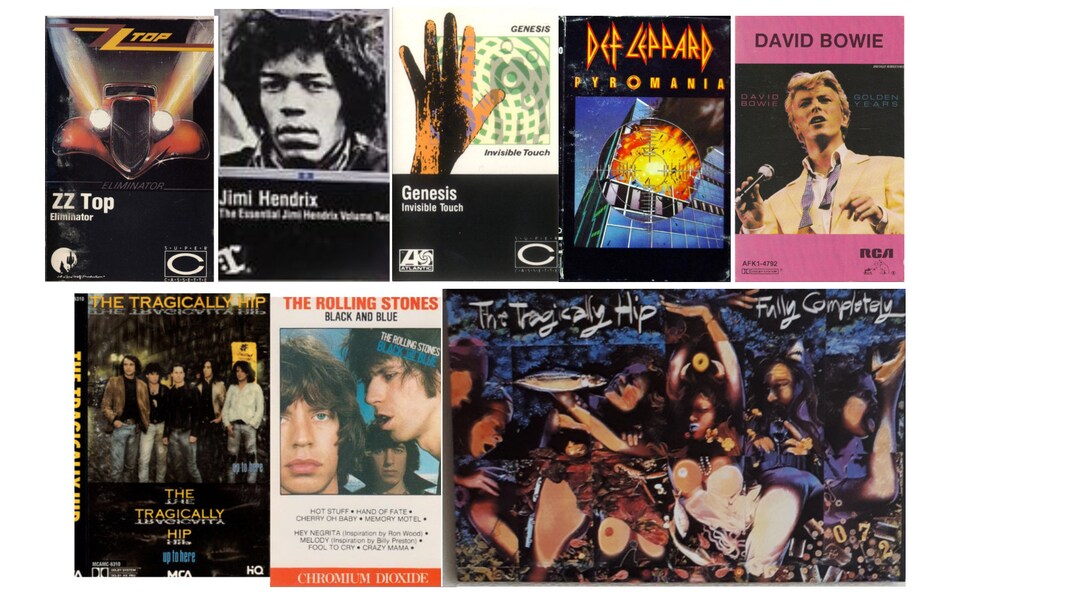 Eight Classic Rock Cassettes to Choose From - Etsy